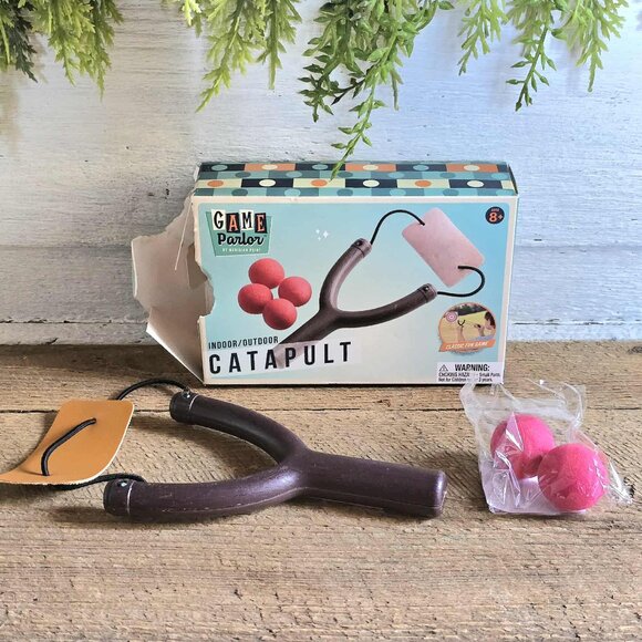 Toys | Catapult Slingshot Plastic Toy With 2 Balls | Poshmark